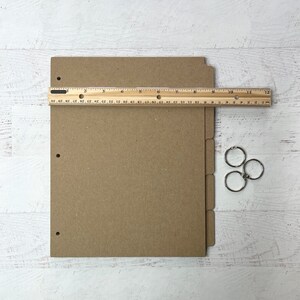 9" X 11" Tabbed Chipboard Album - Blank Scrapbook-bare Journal - Choose ...