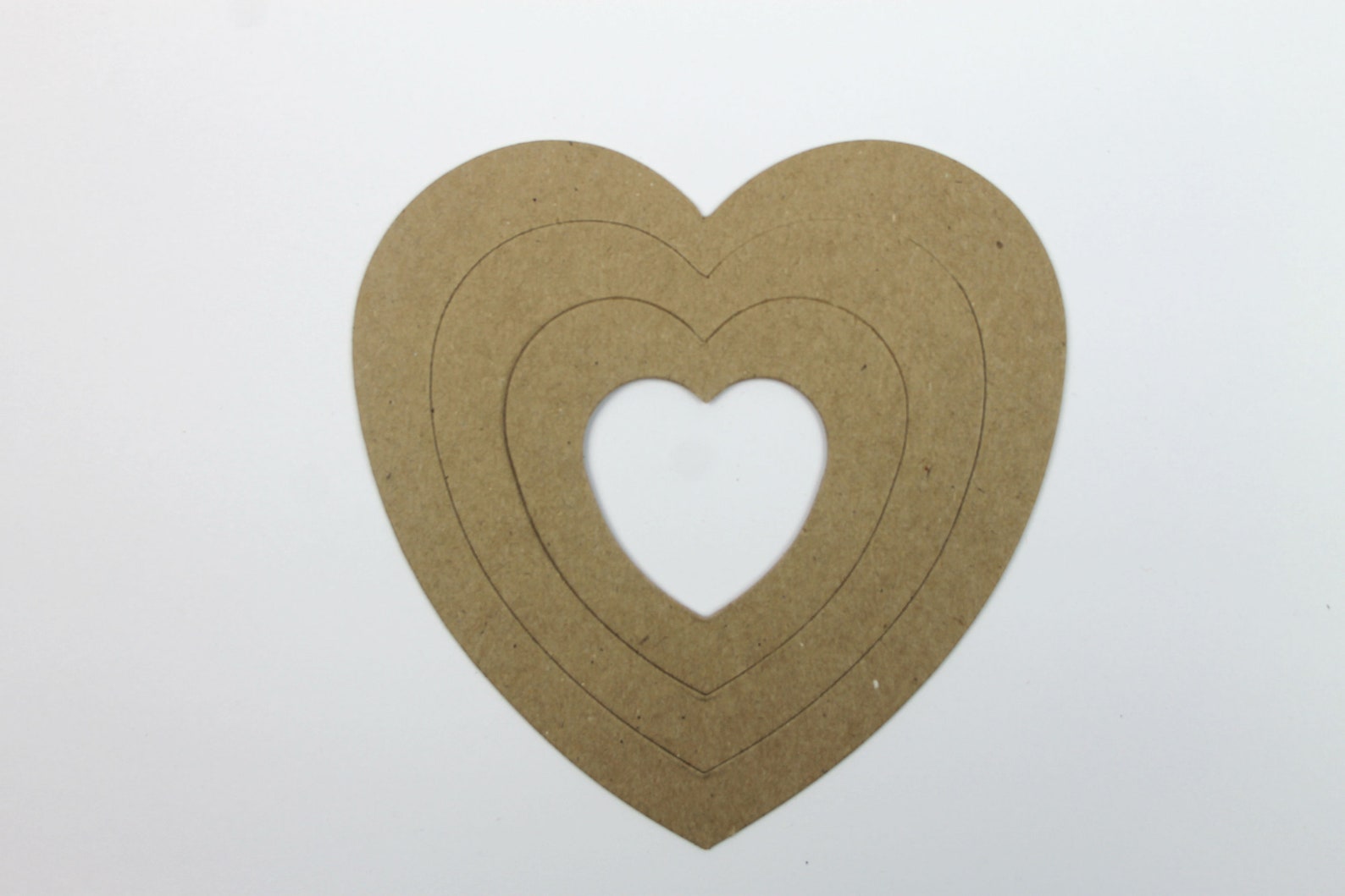 4 Piece Nesting Heart Frame-die Cuts Graduated Heart Shaped - Etsy