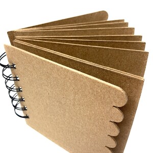 4" Mini Album-blank Scrapbook-scalloped Cover Photo Book-10 Pages Bare ...