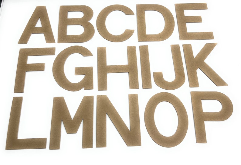 5" Alphabet Die Cuts - Block Font Uppercase, Lowercase, Numbers ...