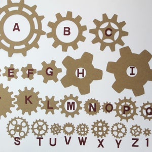 27 Chipboard Gears - Cogs Bare Chipboard Industrial Steampunk Die Cuts ...