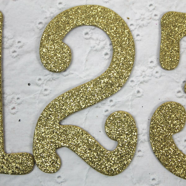 Silver Glittery Table Numbers - Etsy