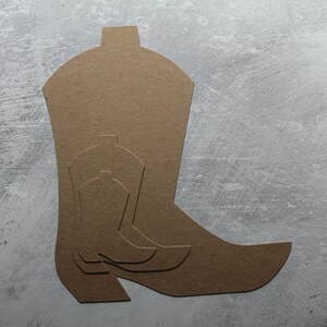 Cowboy Boot Die Cuts - Western Chipboard Die Cuts [choose Small, Large ...