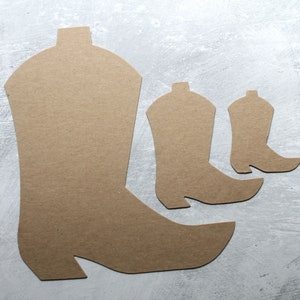 Cowboy Boot Die Cuts - Western Chipboard Die Cuts [choose Small, Large ...
