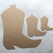 Cowboy Boot Die Cuts - Western Chipboard Die Cuts [choose Small, Large ...