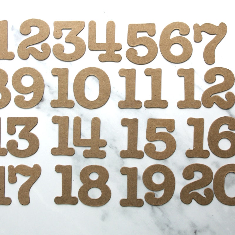 Number Die Cut - Etsy