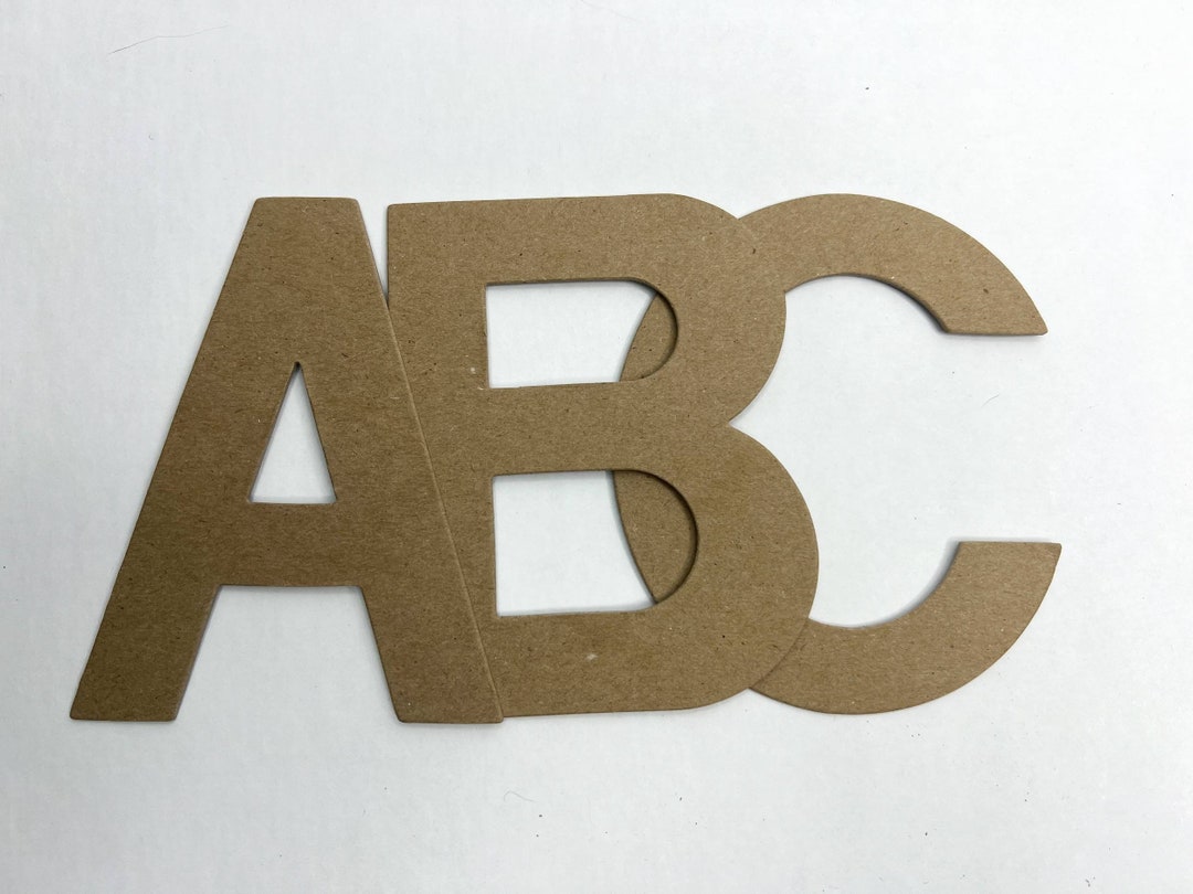 5" Alphabet Die Cuts - Block Font Uppercase, Lowercase, Numbers ...