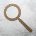 3 Magnifying Glass Die Cuts - Bare Chipboard Die Cuts - Spy Glass ...