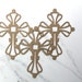 3 Large Filigree Cross Bare Chipboard Die Cuts - Religious Die Cuts ...