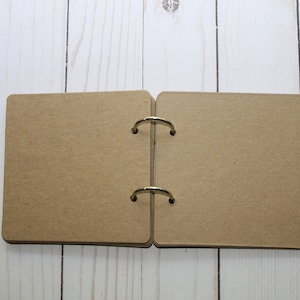 4 1/2" Mini Album-blank Scrapbook-10 Pages (or More) Bare Chipboard ...