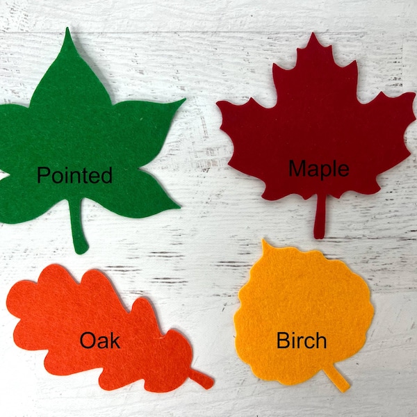 Stiff Felt Leaves - Etsy