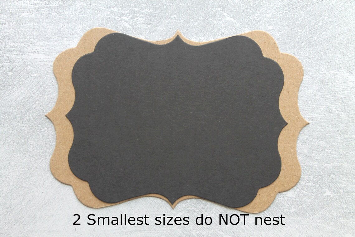 Elegant Bracket Edge Die Cuts 4 Sizes to Choose From [choose Size ...