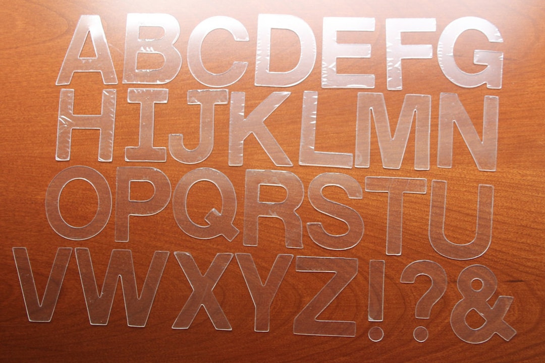 2" Acrylic Alphabet - Block Font Uppercase, Lowercase or Numbers ...