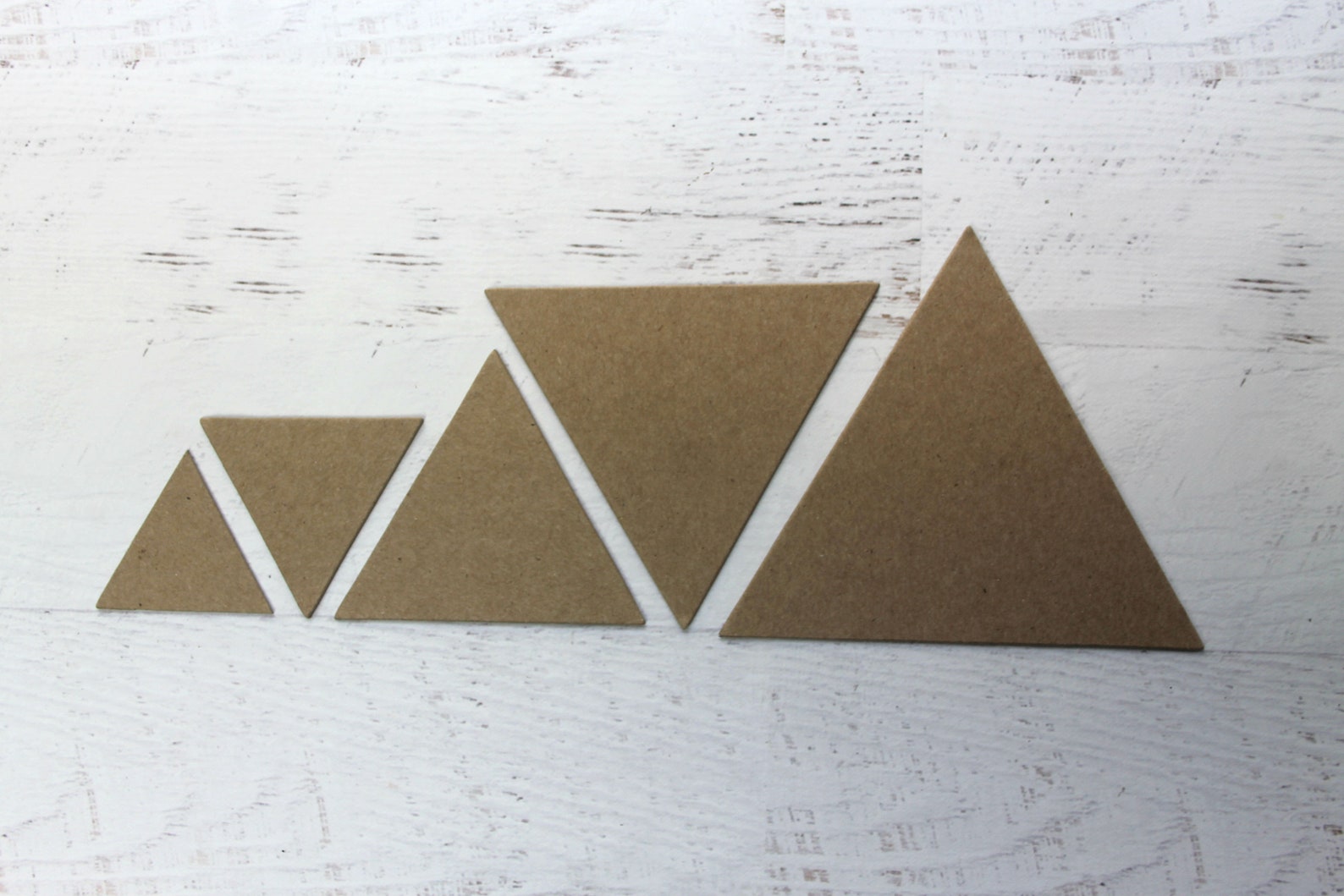 Bare Chipboard Triangles - Choose From 5 Sizes - Choose Thin or Thick ...