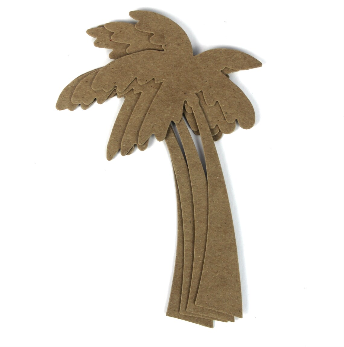3 Palm Tree Die Cuts - Tropical Chipboard Embellishments - Tree Die Cut ...