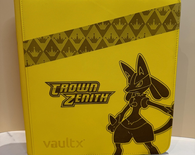 Pokemon Crown Zenith Vault X Binder (yellow, 12 Pocket, 480 Side-loading Slots) - Etsy