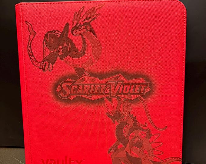 Pokemon S&V Base Vault X Binder (12 Pocket, 480 Side-loading Slots) - Etsy