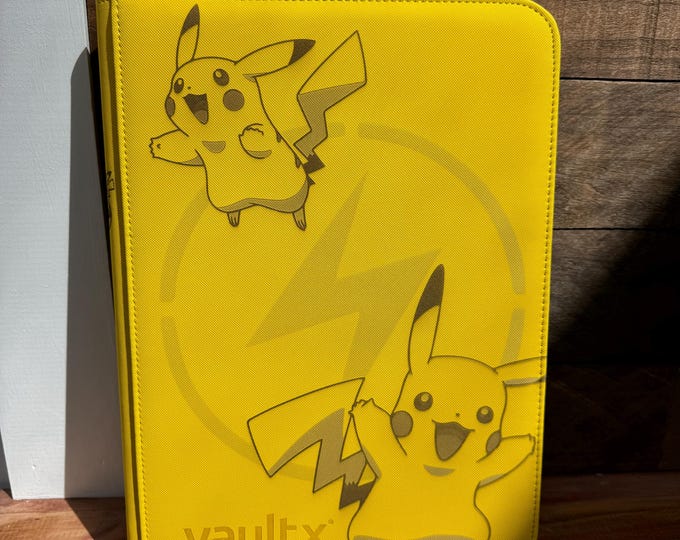 Pokemon Pikachu Premium Laser Engraved Vault X Binder 9 Pocket, 360 Side-loading Slots - Etsy
