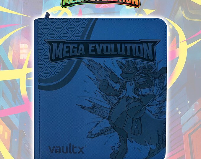 Pokemon Mega Evolution Vault X Binder (royal Blue, 12 Pocket, 480 Side ...