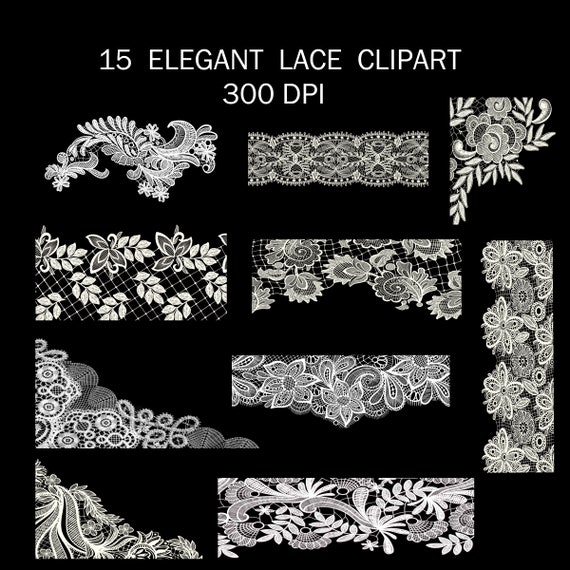 Lace Digital Clipart