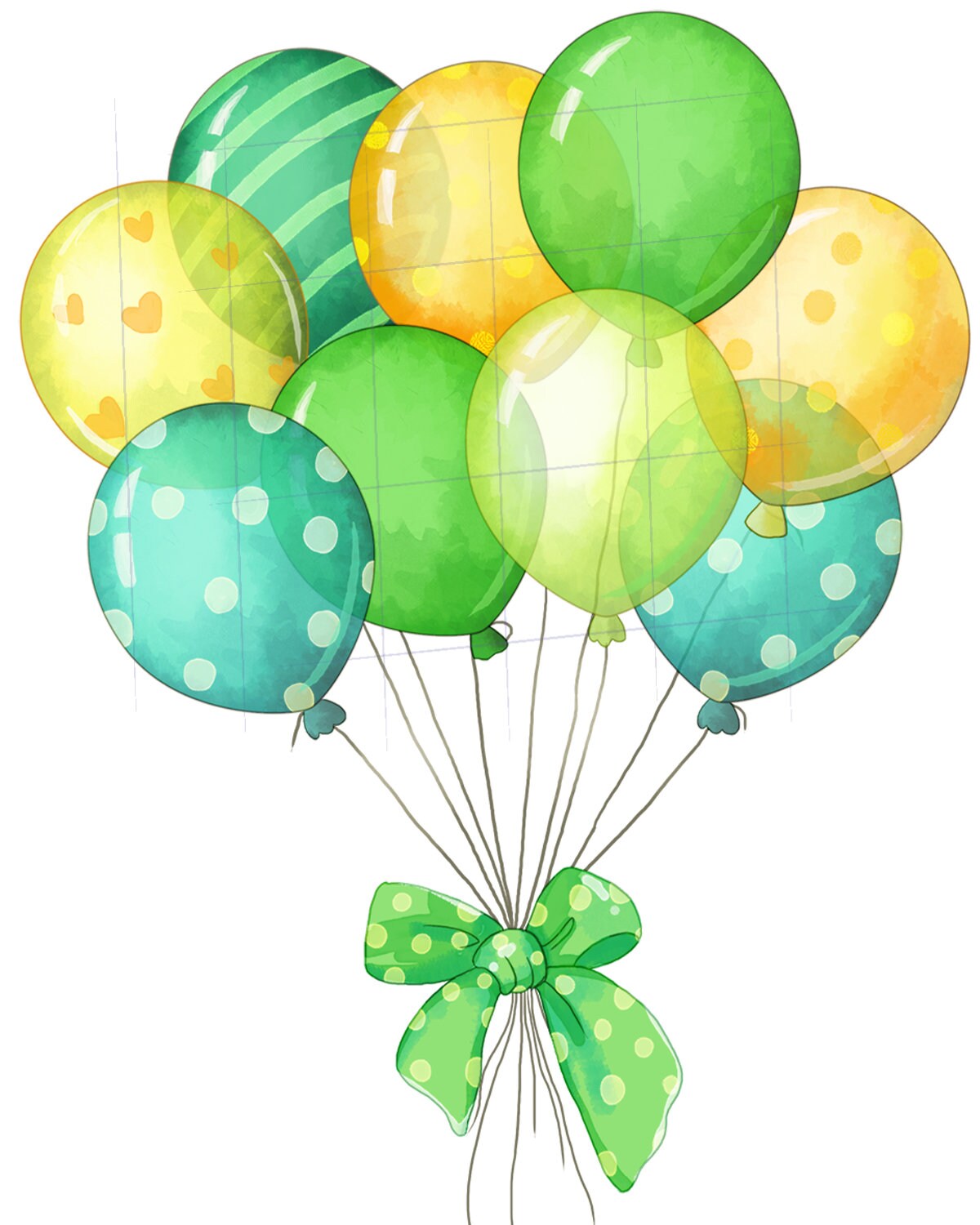 Birthday Party Hats, Balloons, Confetti Clip Art (PNG) - Etsy