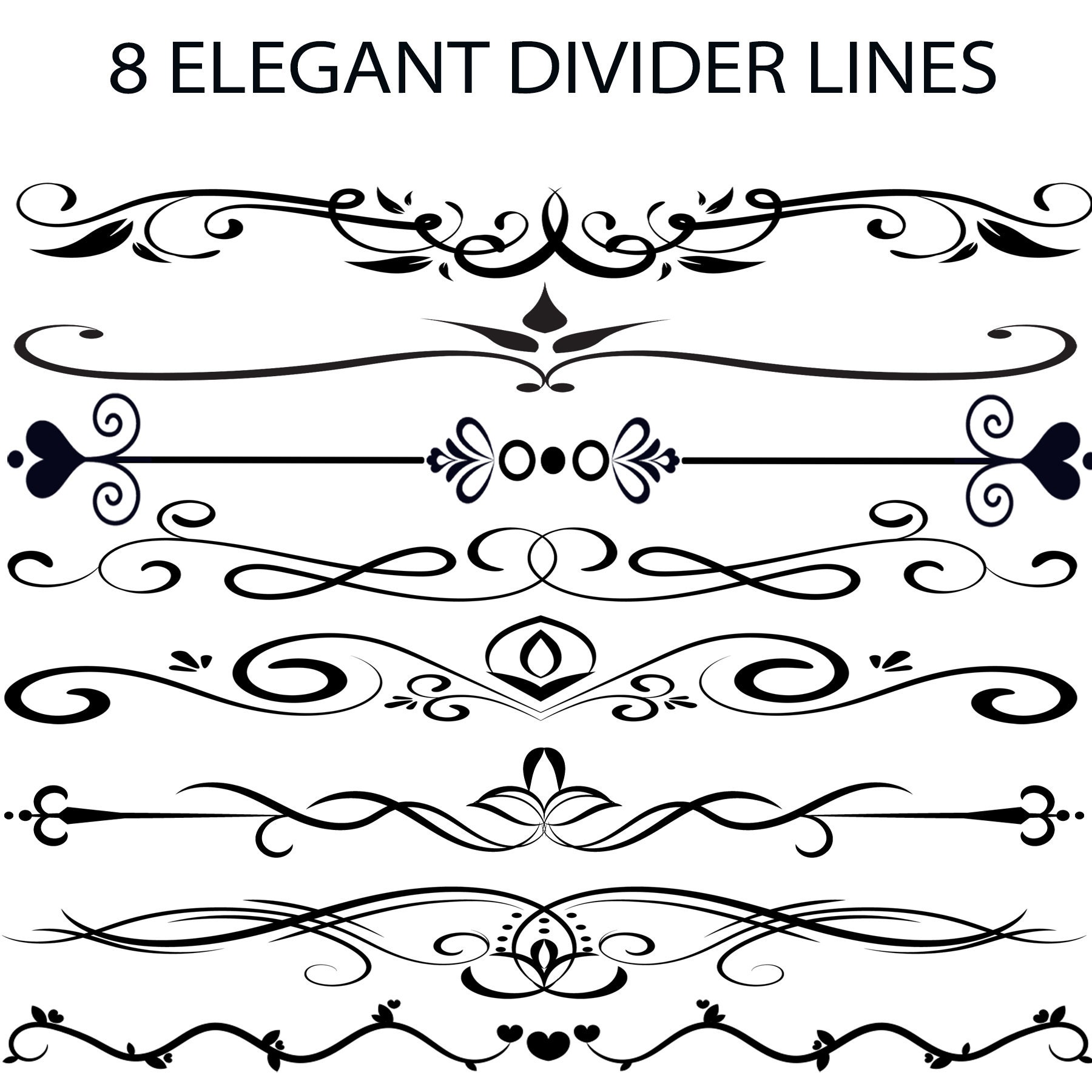 Fancy Lines Clip Art