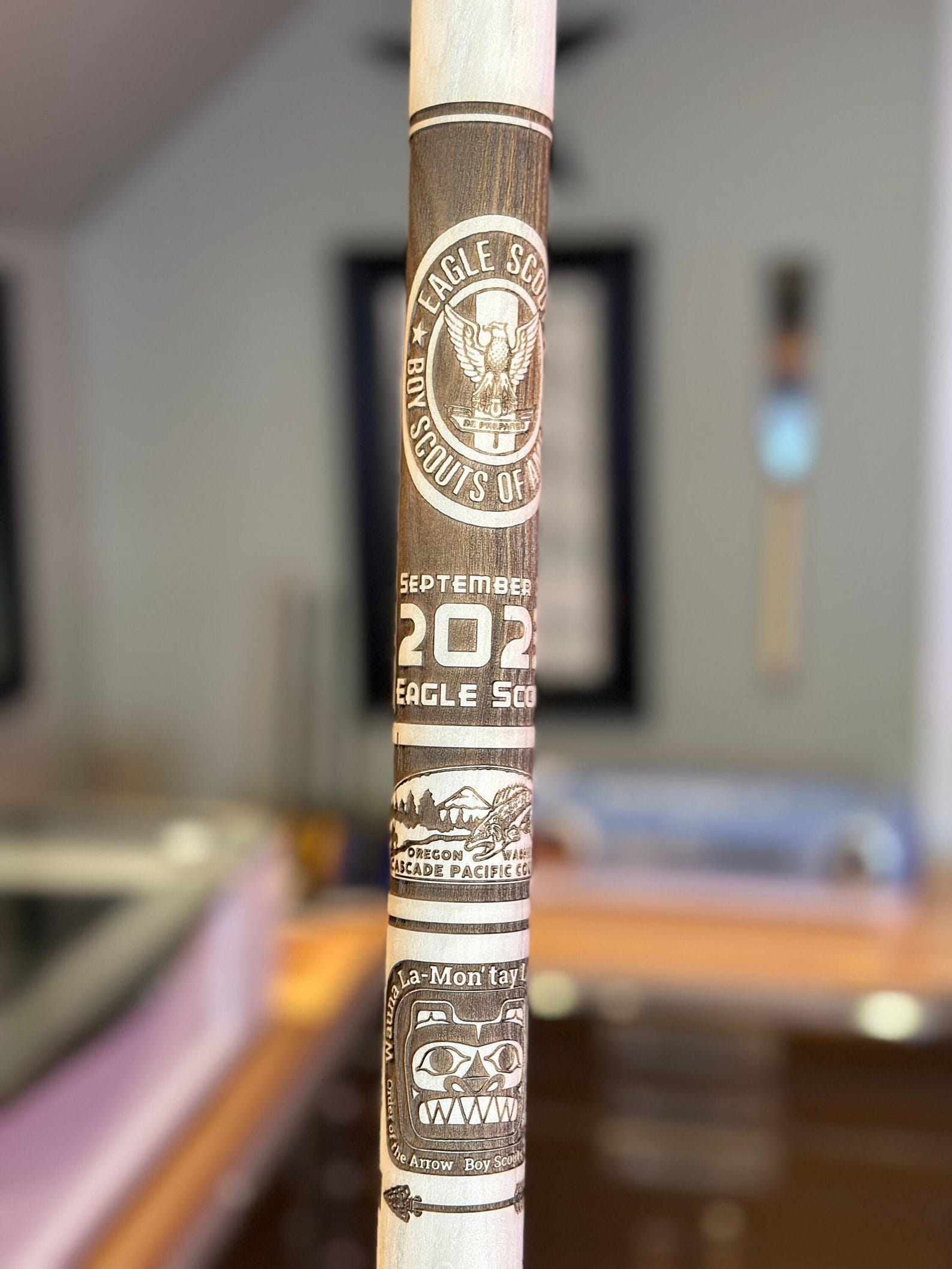 Eagle Scout Walking Stick, Court of Honor, Scout Stave. Officially ...