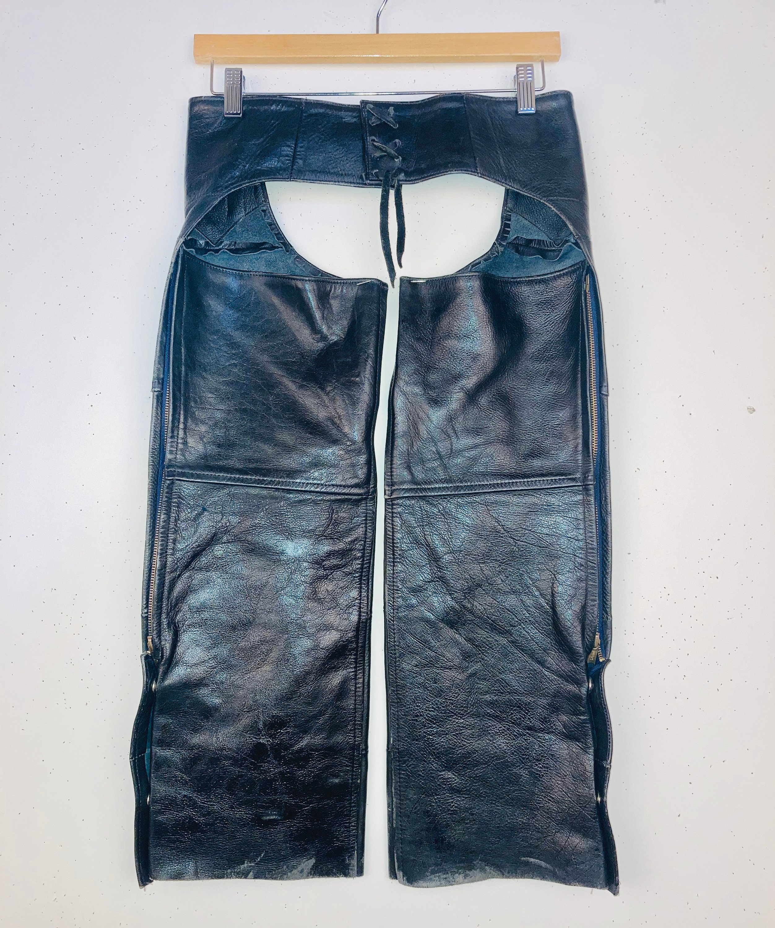 Kid's Soft Black Leather Chaps - Etsy