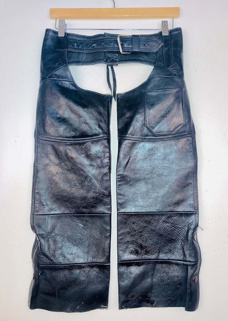 Kid's Soft Black Leather Chaps - Etsy