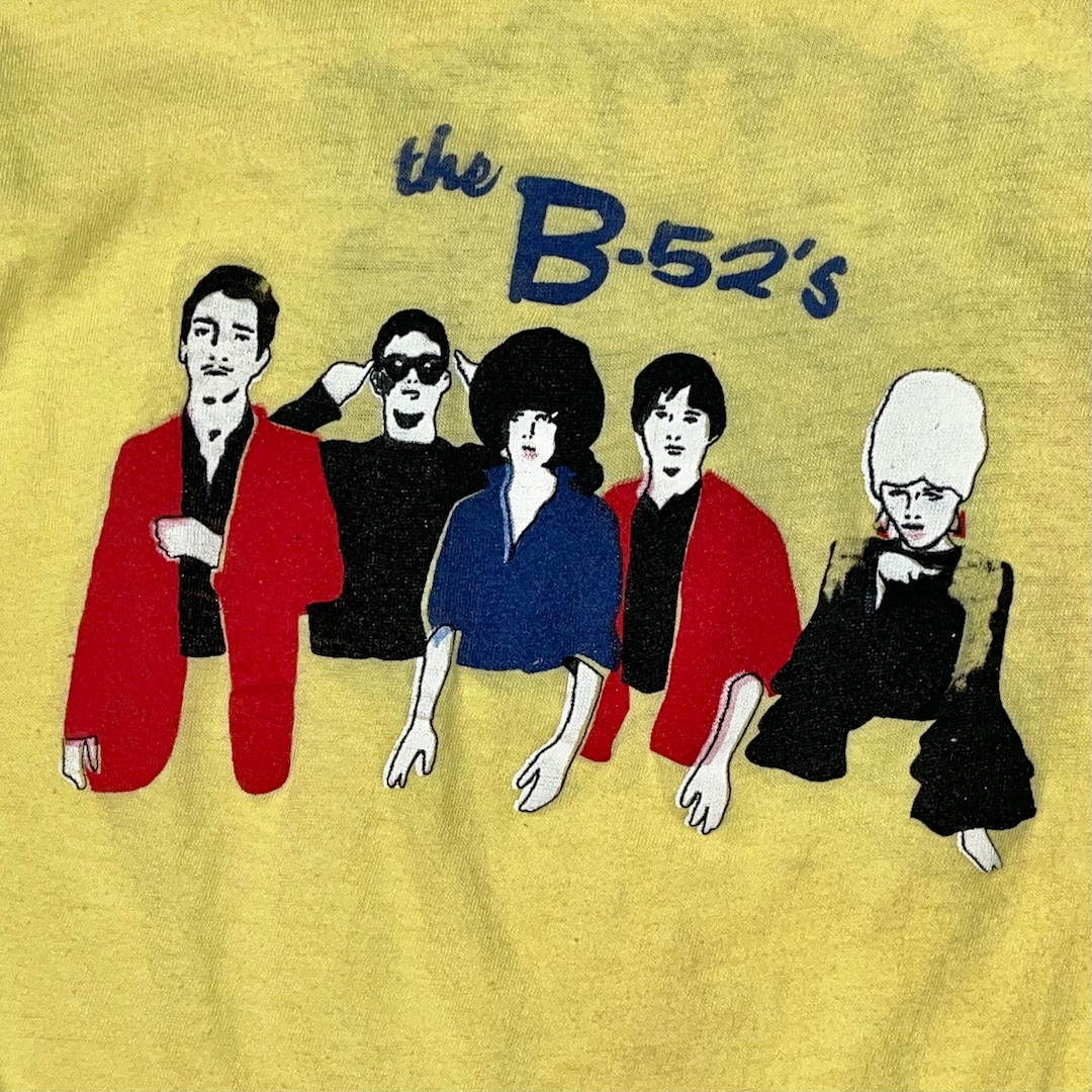 Whammy B52s Super Soft Yellow Band Tee - Etsy