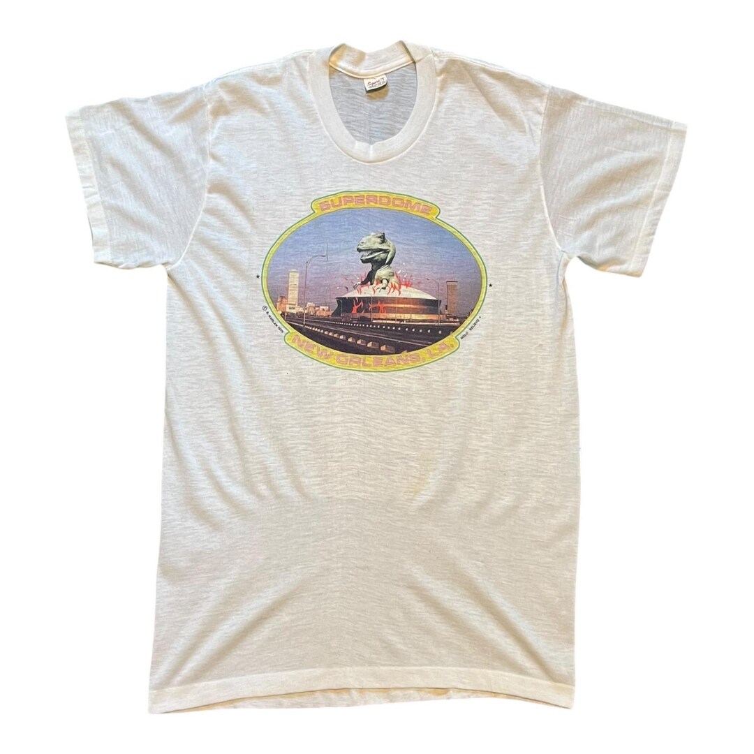 1975 Superdome New Orleans Dino Graphic T-shirt - Etsy