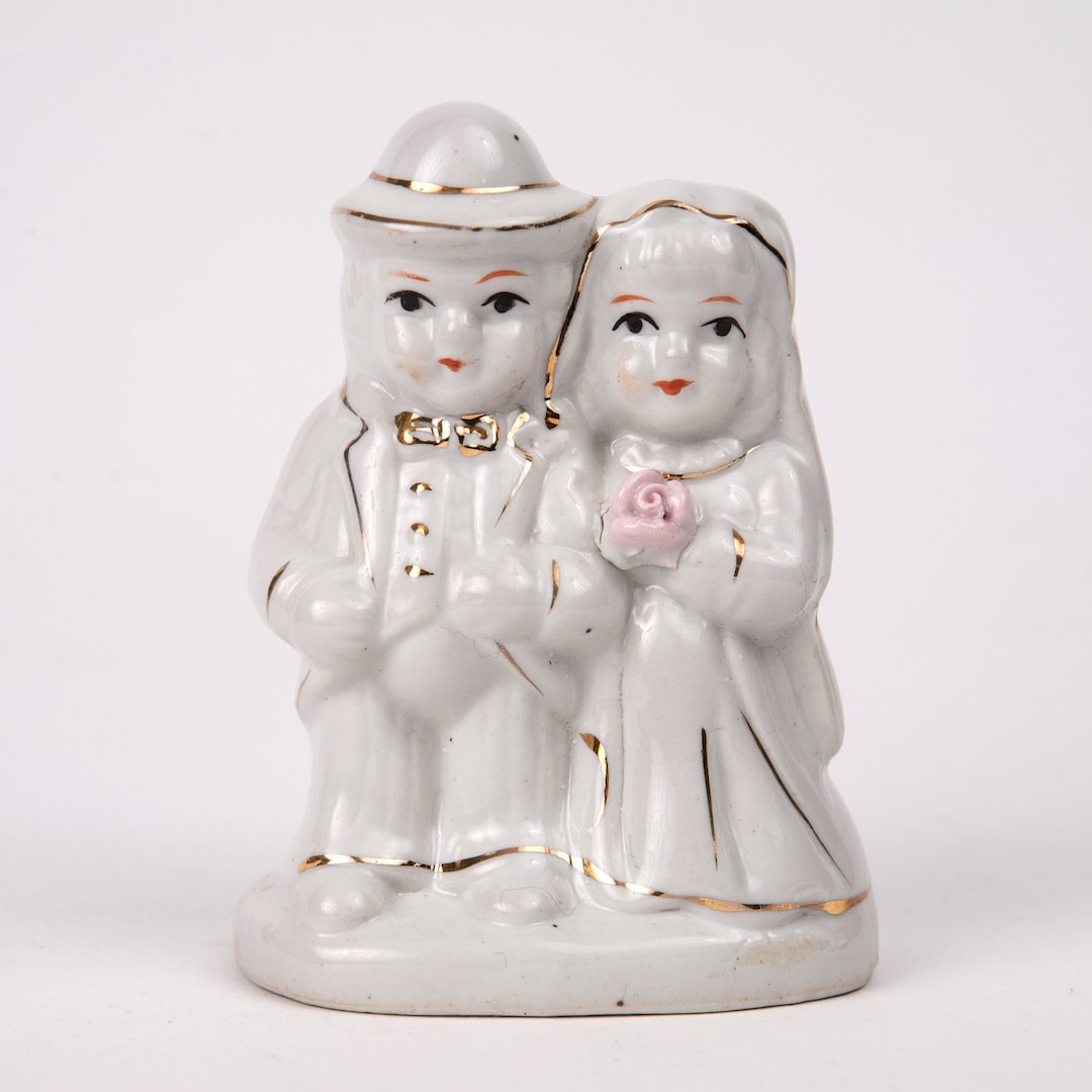 Vintage Ceramic Wedding Couple - Etsy