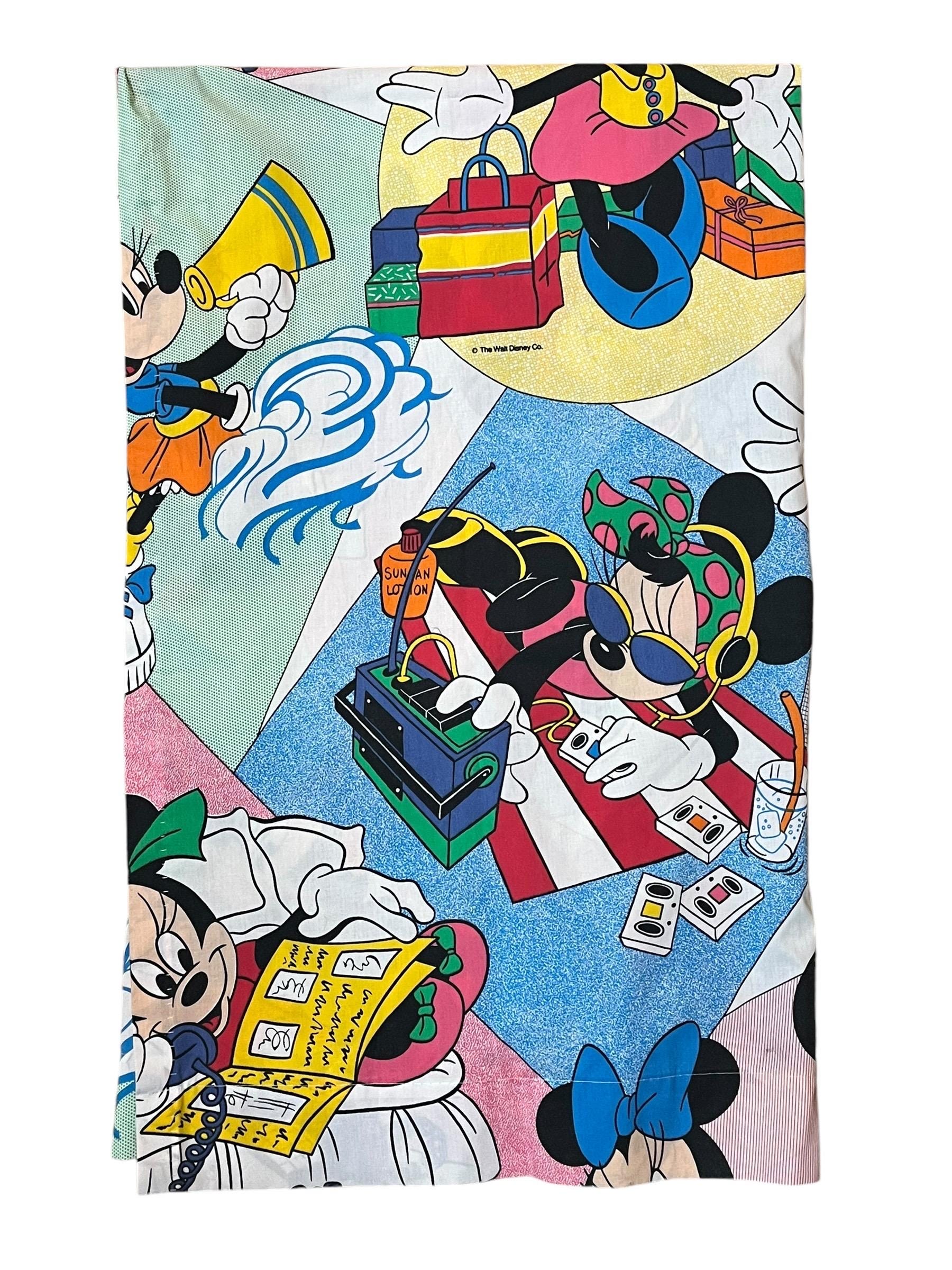 Vintage Minnie Mouse Pinch Pleated Set of 2 Curtains | Made in USA ...