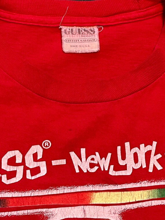 1989 Guess New York - Paris Questions Mark Original T… - Gem