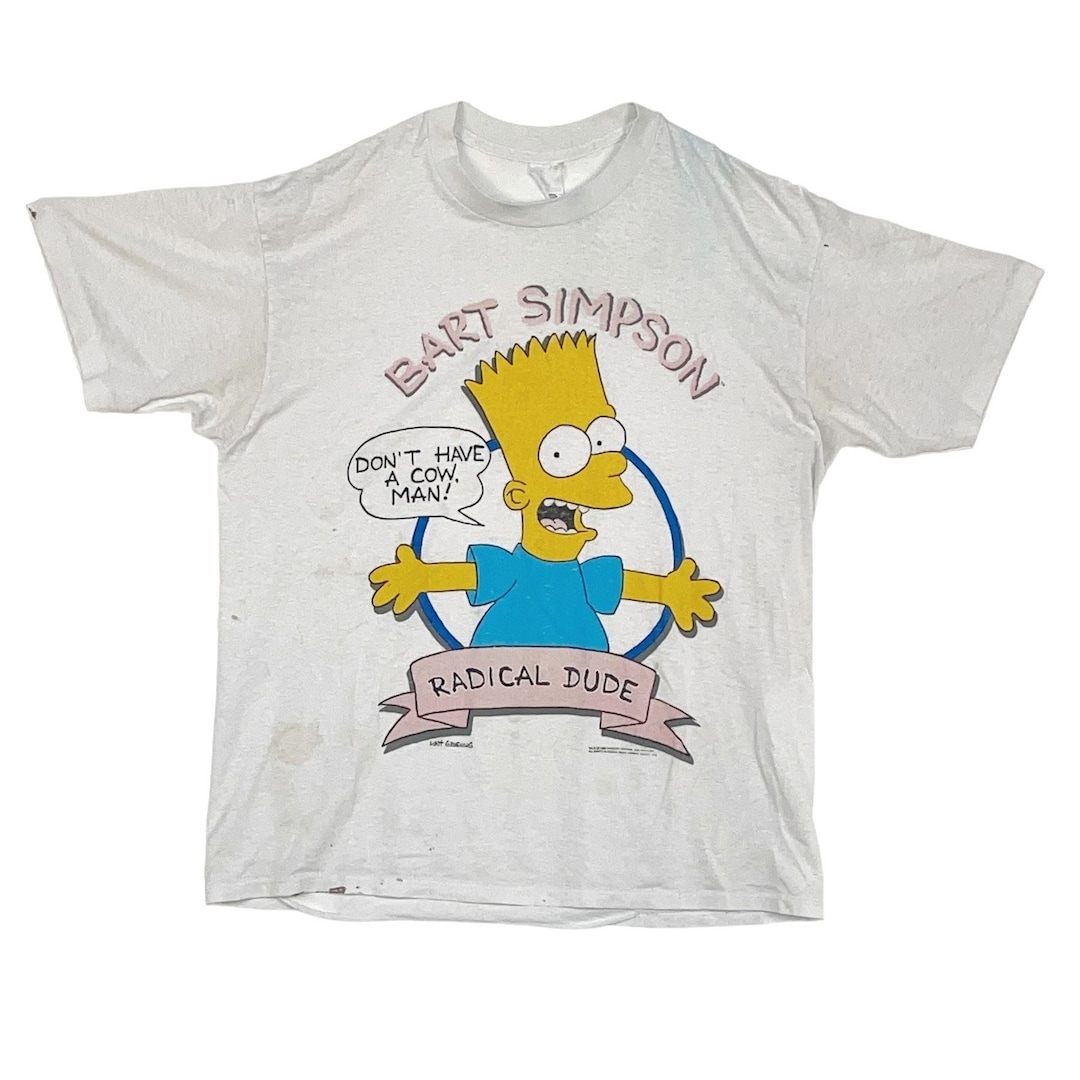 Radical Dude Authentic 90’s Bart Simpson Tee | Vintage Simpsons Graphic ...