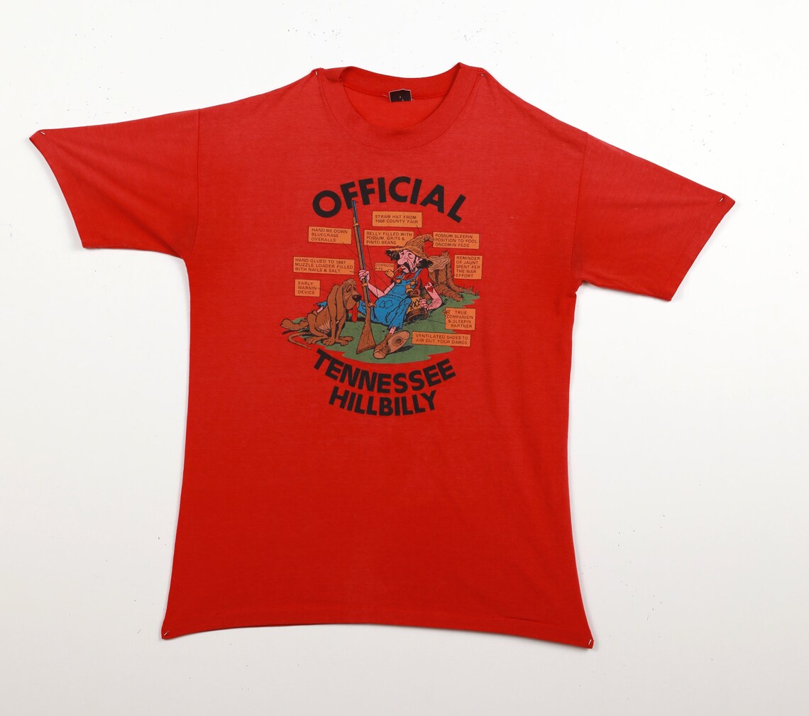Official Tennessee Hillbilly Graphic Vintage Tee - Etsy