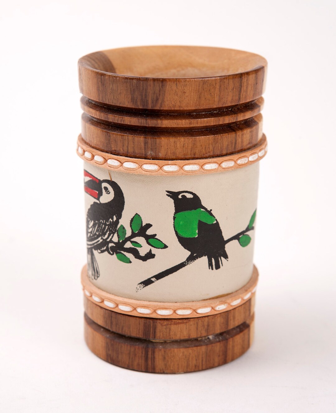 Novelty Painted Wood Tiki Toucan Cup - Etsy