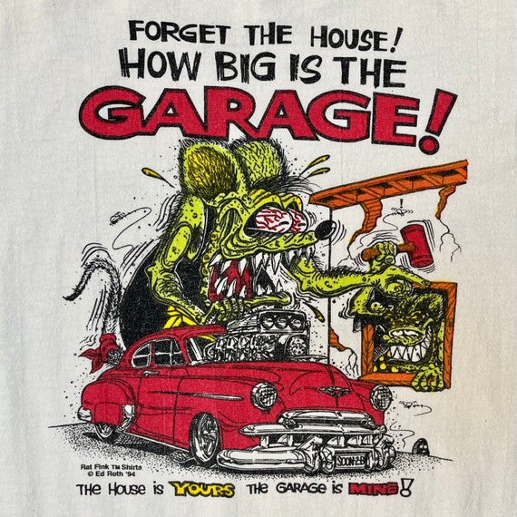 Rat Fink by Ed Roth Funny Cartoon Tee 1994 - Gem