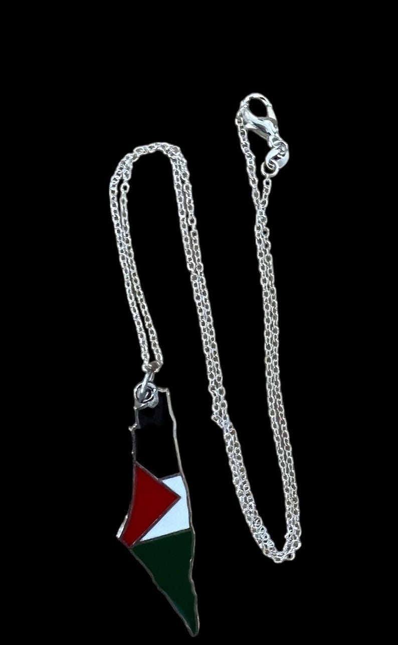 Palestine Flag Necklace - Etsy