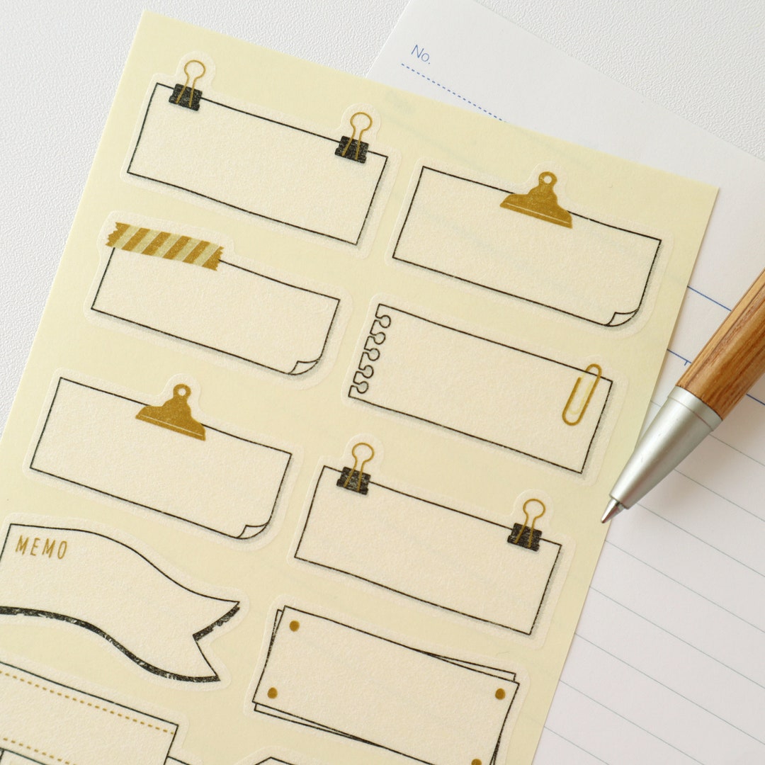 Blank Sticker Labels | 4 Sheets, Washi Tape Stickers, Name Label School ...
