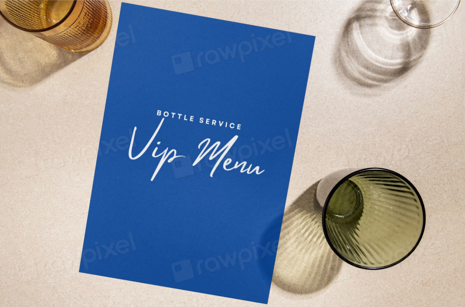 VIP Bottle Menu Template / INSTANT DOWNLOAD / Customizable Template - Etsy