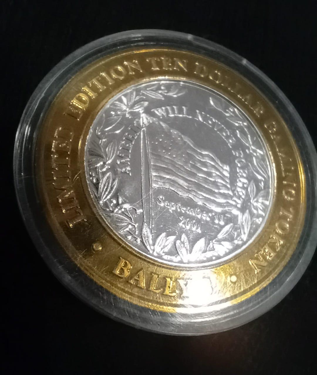 Bally S Limited Edition 9/11 Never Forget 2003 Token 10 Dollars 999 ...