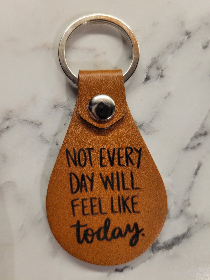 Mental Health Quotes Leather Keychains - Etsy