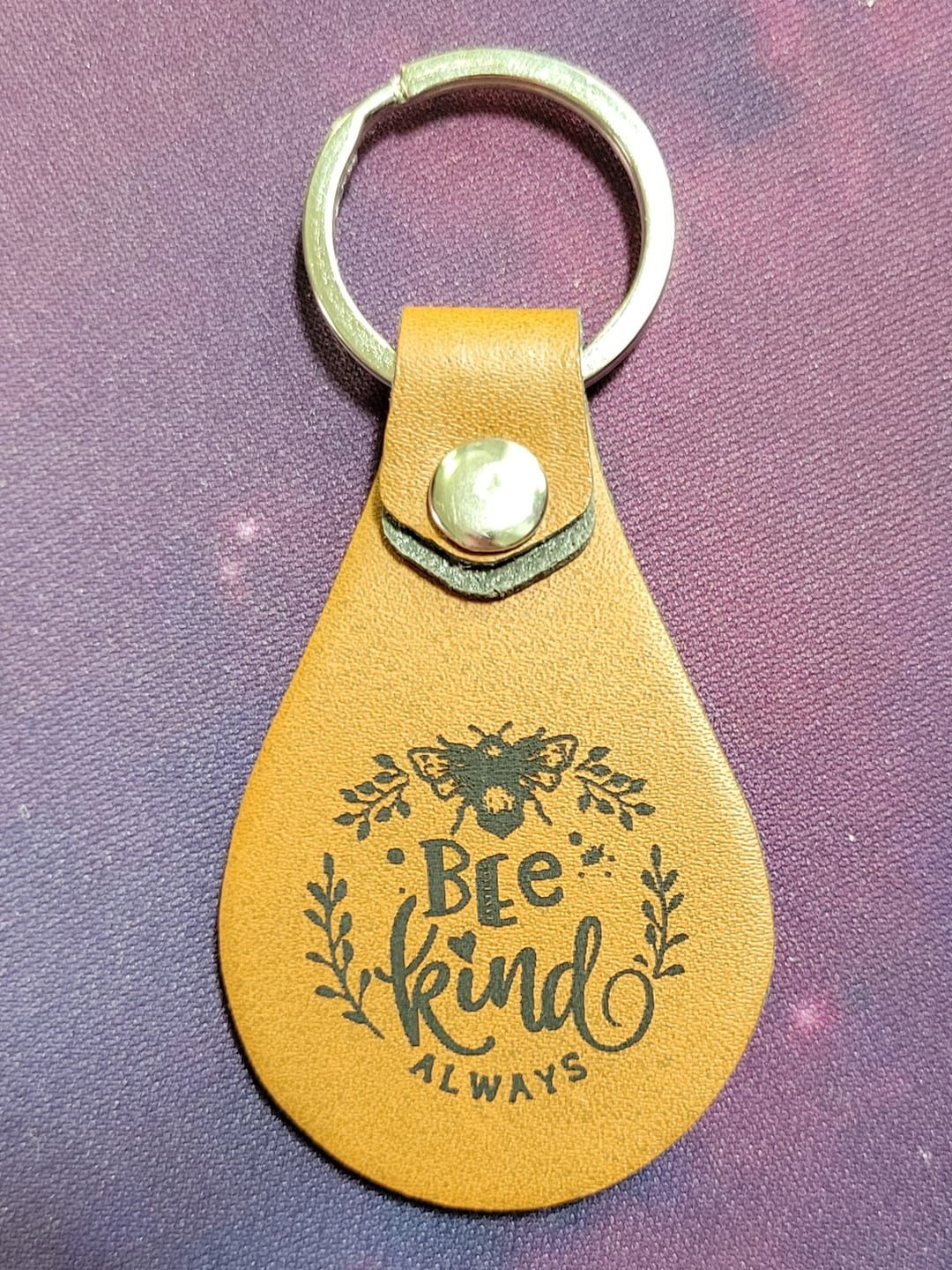 Bee Kind Always - Leather Keychains - Etsy