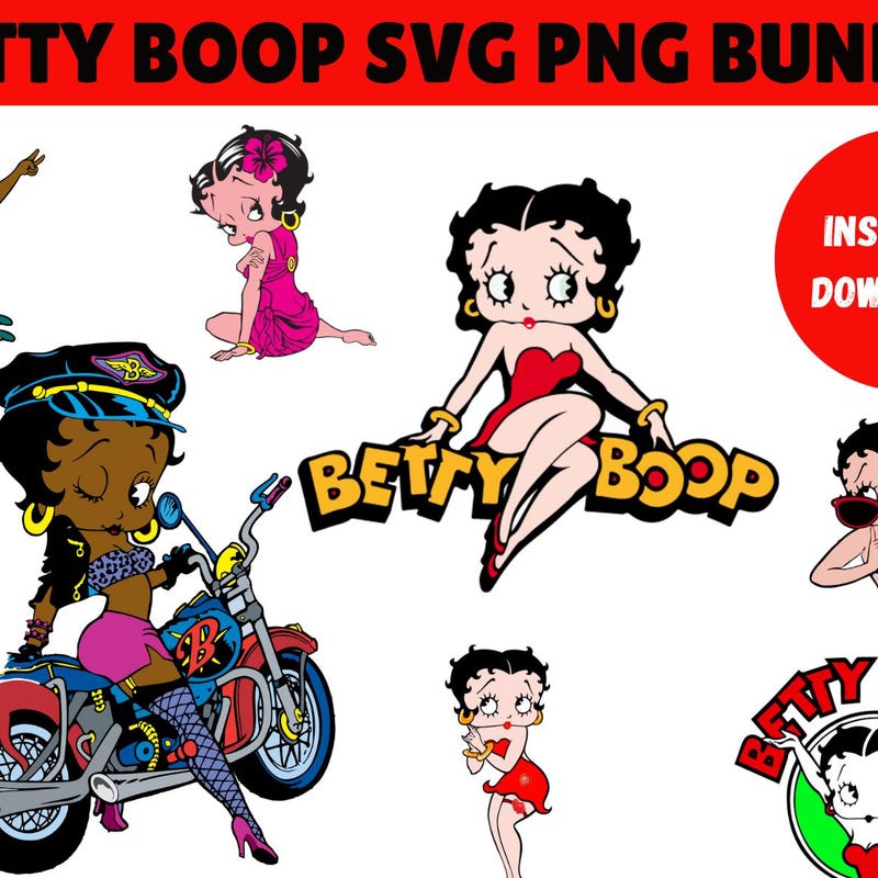 Betty Boop Svg - Etsy