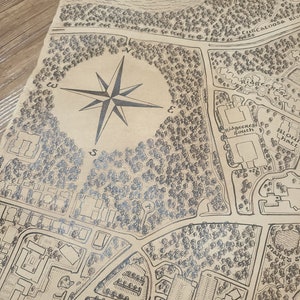 The University of Alabama Campus Map - Fine Art Print - Etsy
