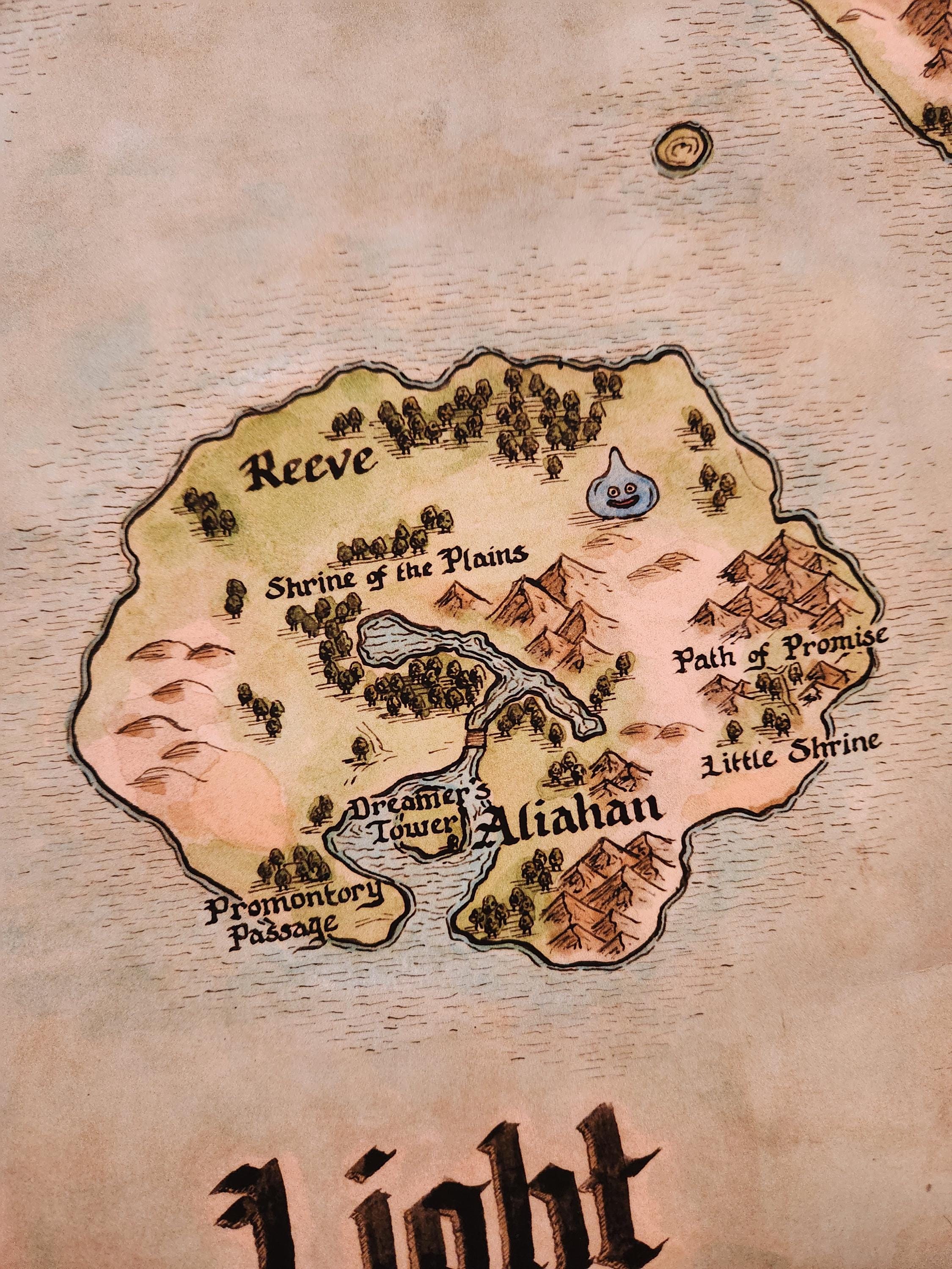 Dragon Quest 3 Map Print - Hand-drawn Fanart - Etsy