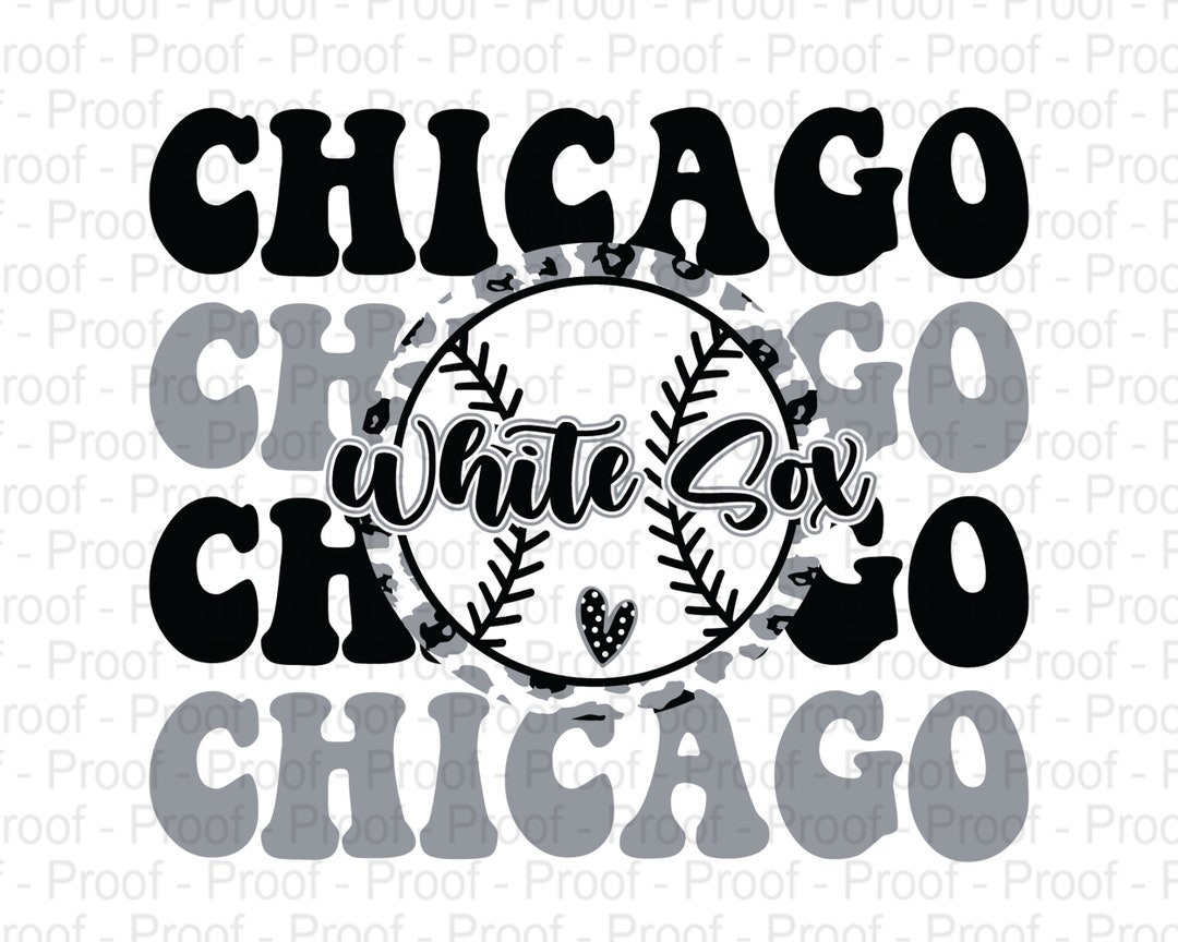 White Sox Baseball Svg, Go White Sox Svg, Retro Jersey Font, White Sox ...