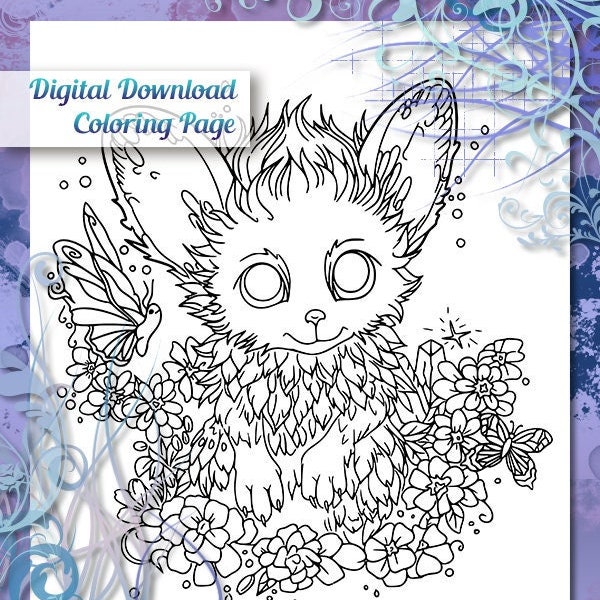 Furry Coloring Pages - Etsy