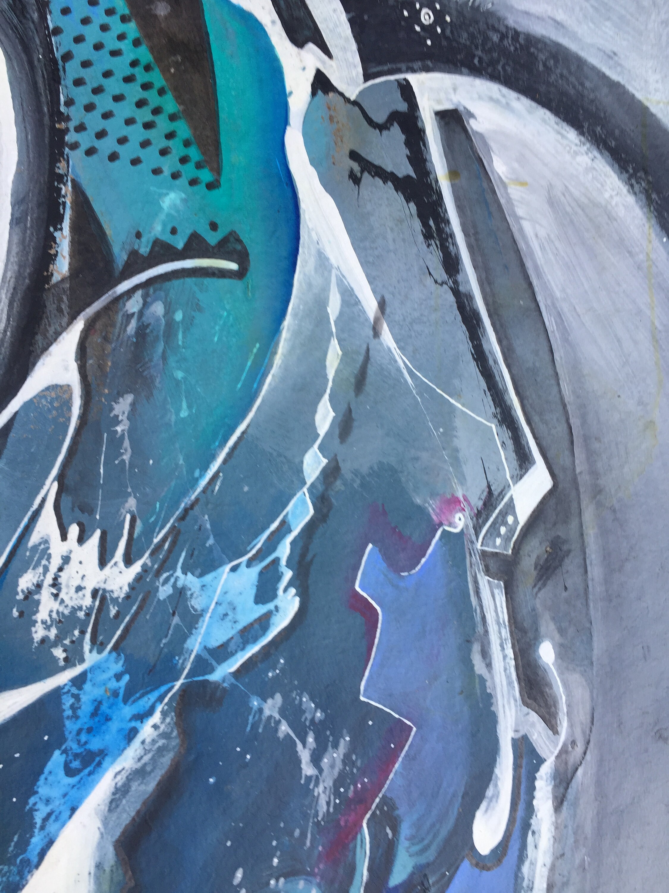 Original, Big, Mixed Media Painting on Artisan, Handmade, Thick, Paper ...